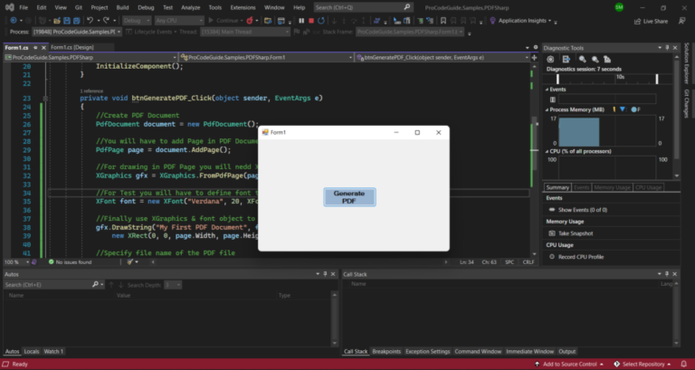How to Create PDF file in C# .NET – 5 Easy Steps | Pro Code Guide