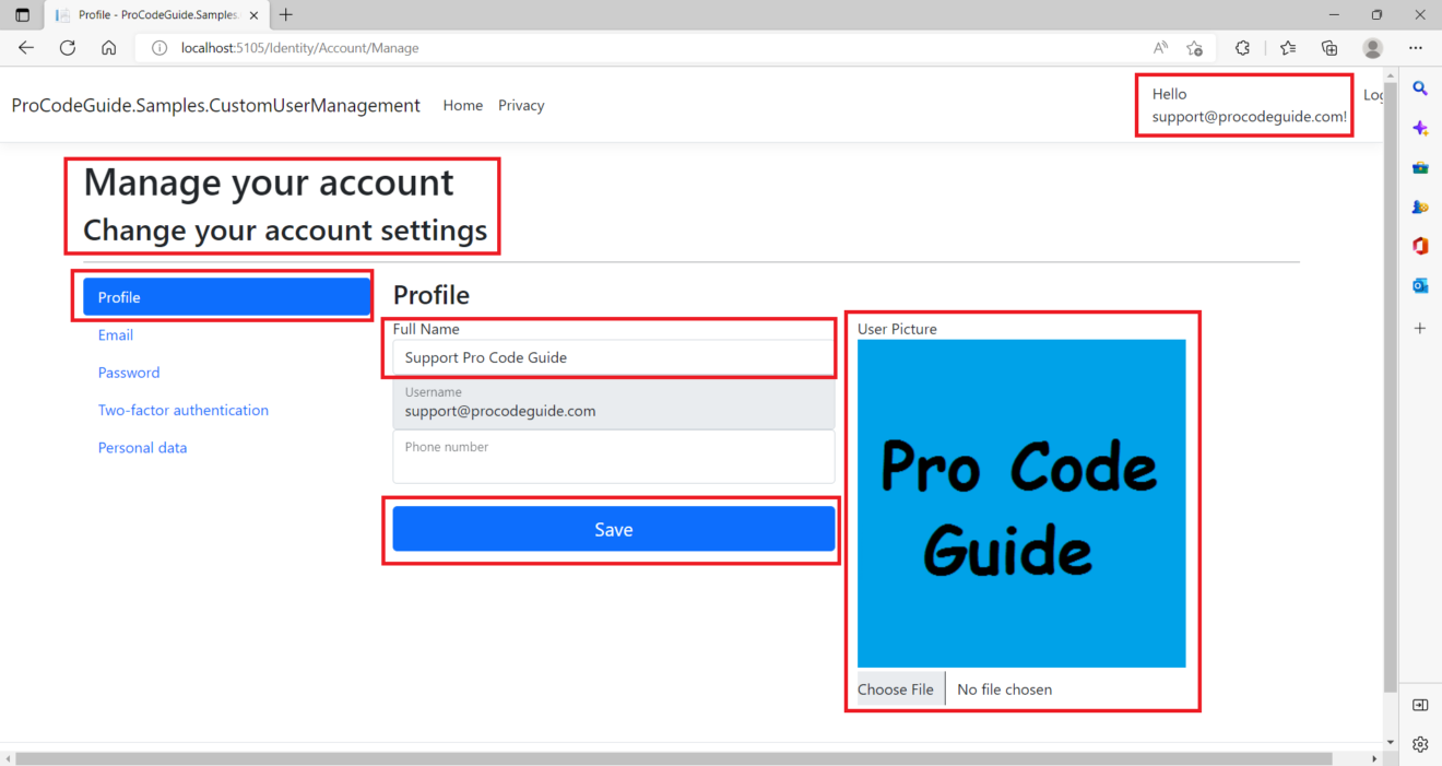 Custom Identity User Management in ASP.NET Core - Detailed Guide | Pro Code Guide
